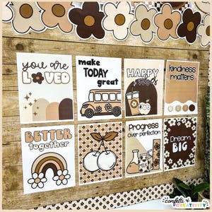 Neutral Classroom Quote Posters | Classroom Quotes | Neutral Classroom ...