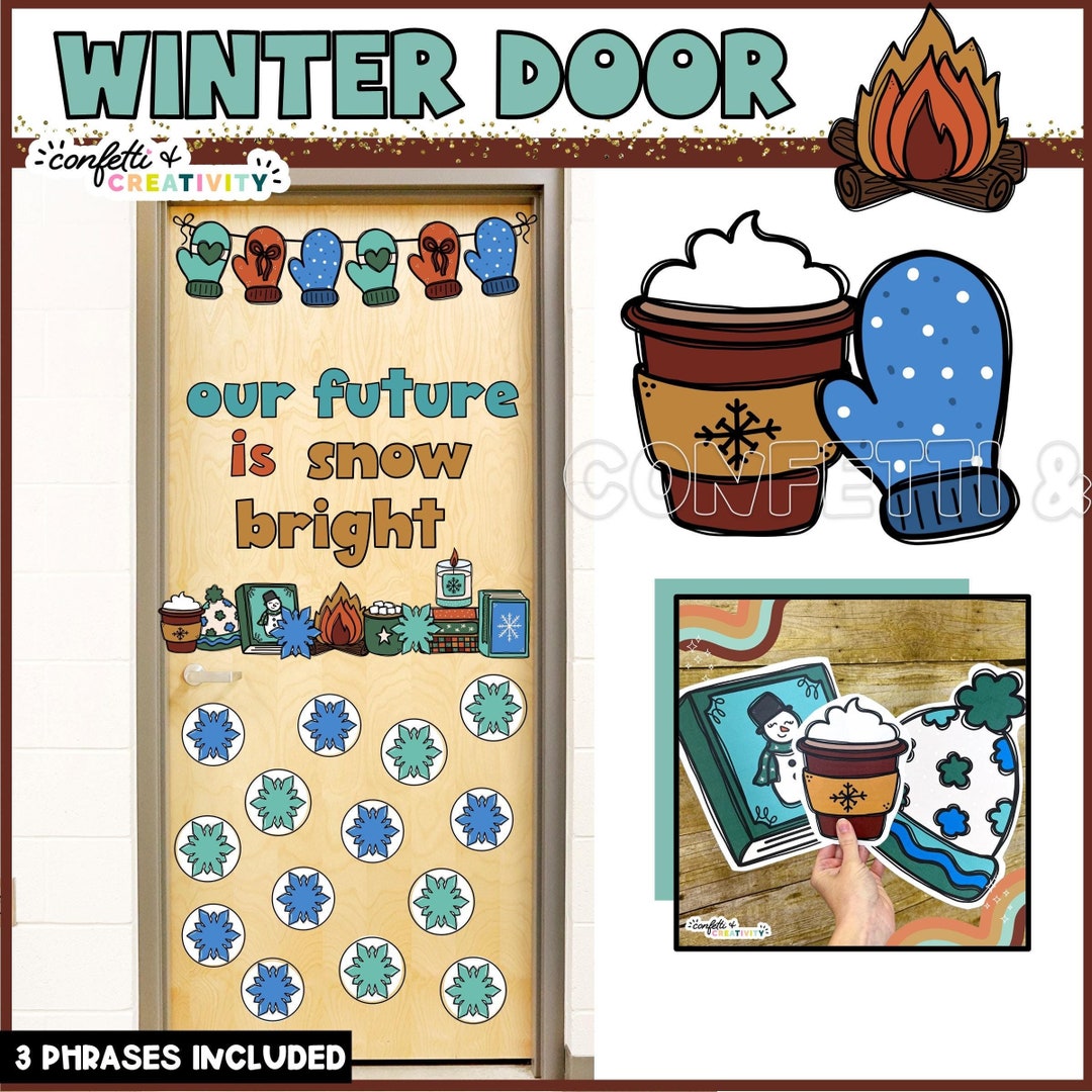 Winter Classroom Door Decor Kit | Winter Classroom Decor | January ...
