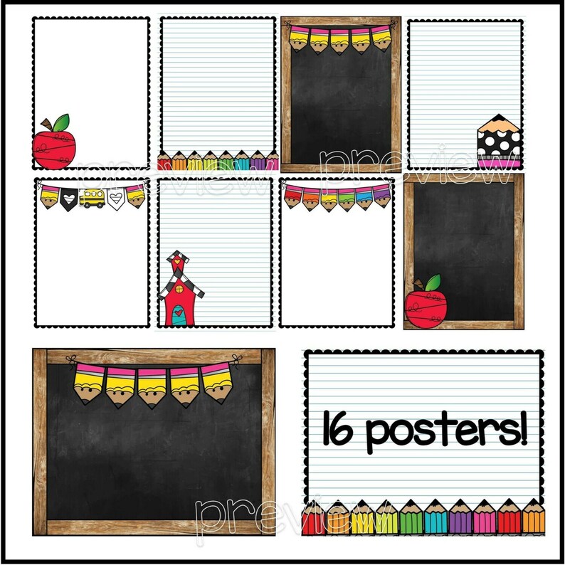 Editable Classroom Posters Bright Classroom Decor - Etsy