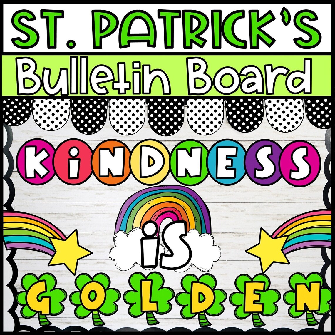 ST PATRICKS DAY Bulletin Board Bulletin Board Ideas | Etsy