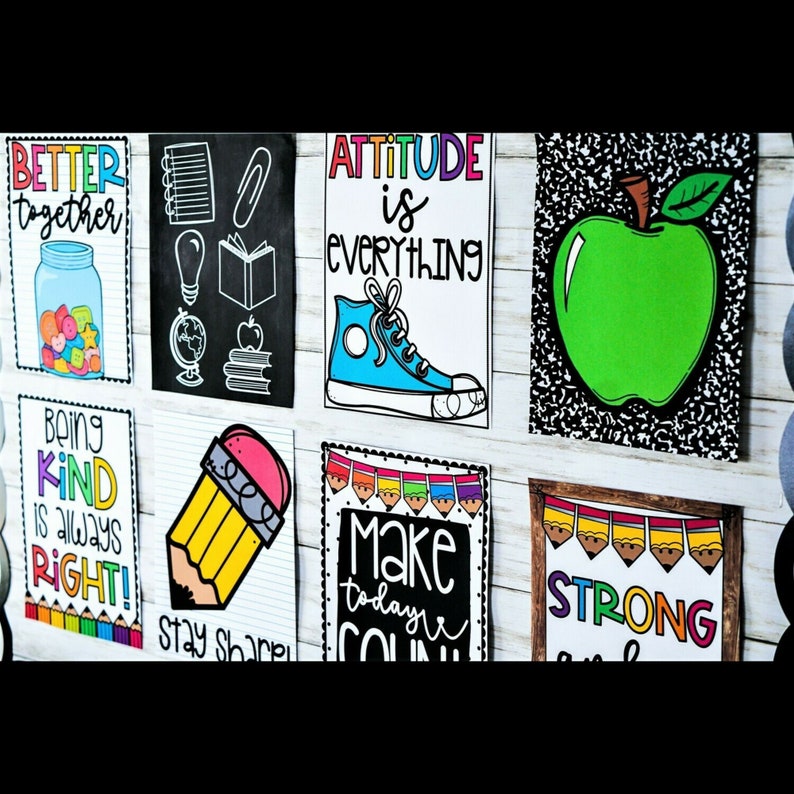Vintage Classroom Quote Posters: Growth Mindset Decor (digital Download ...