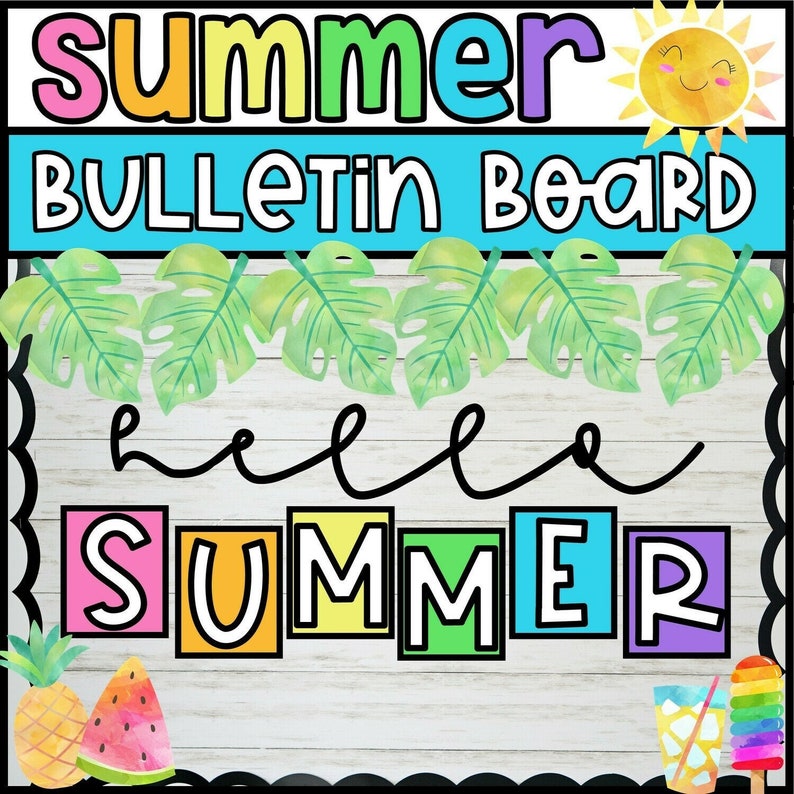 SUMMER Bulletin Board Classroom Decor Summer Classroom - Etsy