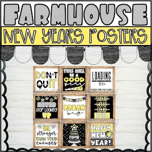 FARMHOUSE Classroom Holiday Posters Bundle | Classroom Decor Bundle ...