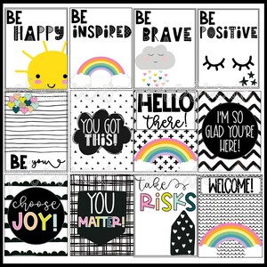 Bold Brights Classroom Quote Posters | Classroom Quotes | Bright ...