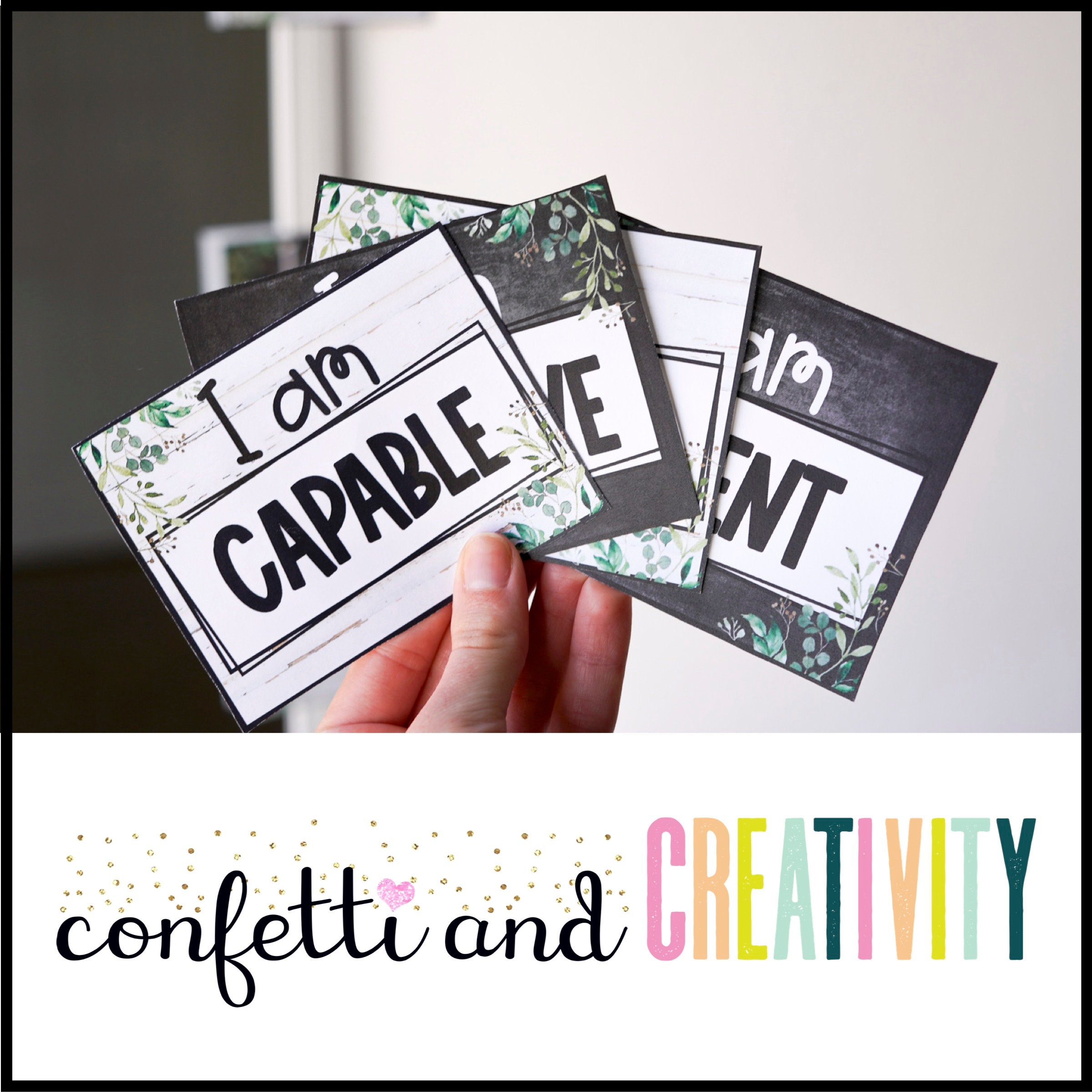 Classroom Affirmation Station: Modern Farmhouse Decor (digital Download ...