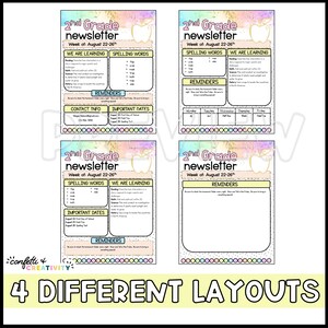Editable Pastel Classroom Newsletter Template (digital Download) - Etsy
