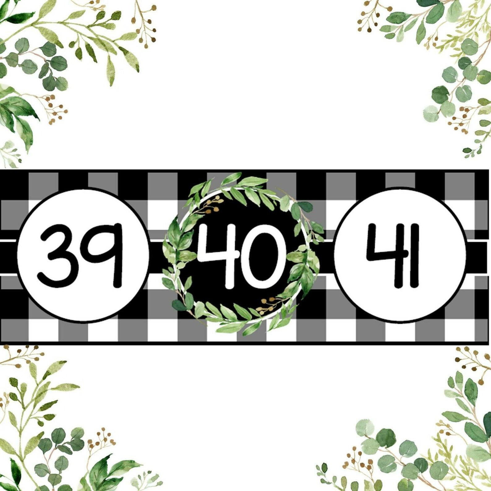 Farmhouse Classroom Number Line Farmhouse Classroom Decor - Etsy