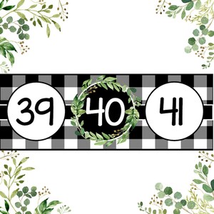Farmhouse Classroom Number Line | Farmhouse Classroom Decor | Number ...