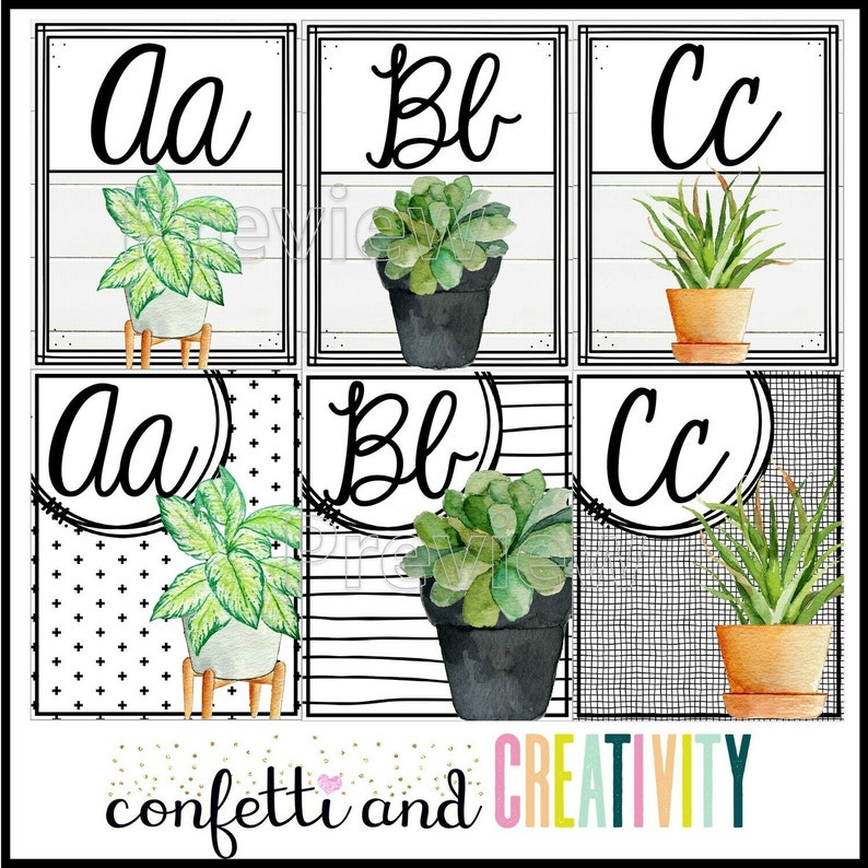 Plant Alphabet Posters for the Classroom Plant Classroom - Etsy