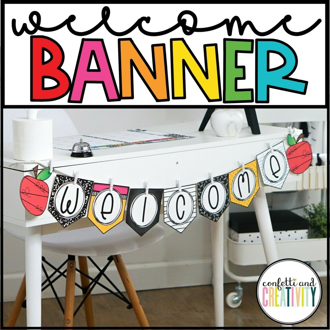 Editable Classroom Welcome Banner | Bright Classroom Decor | Classroom ...