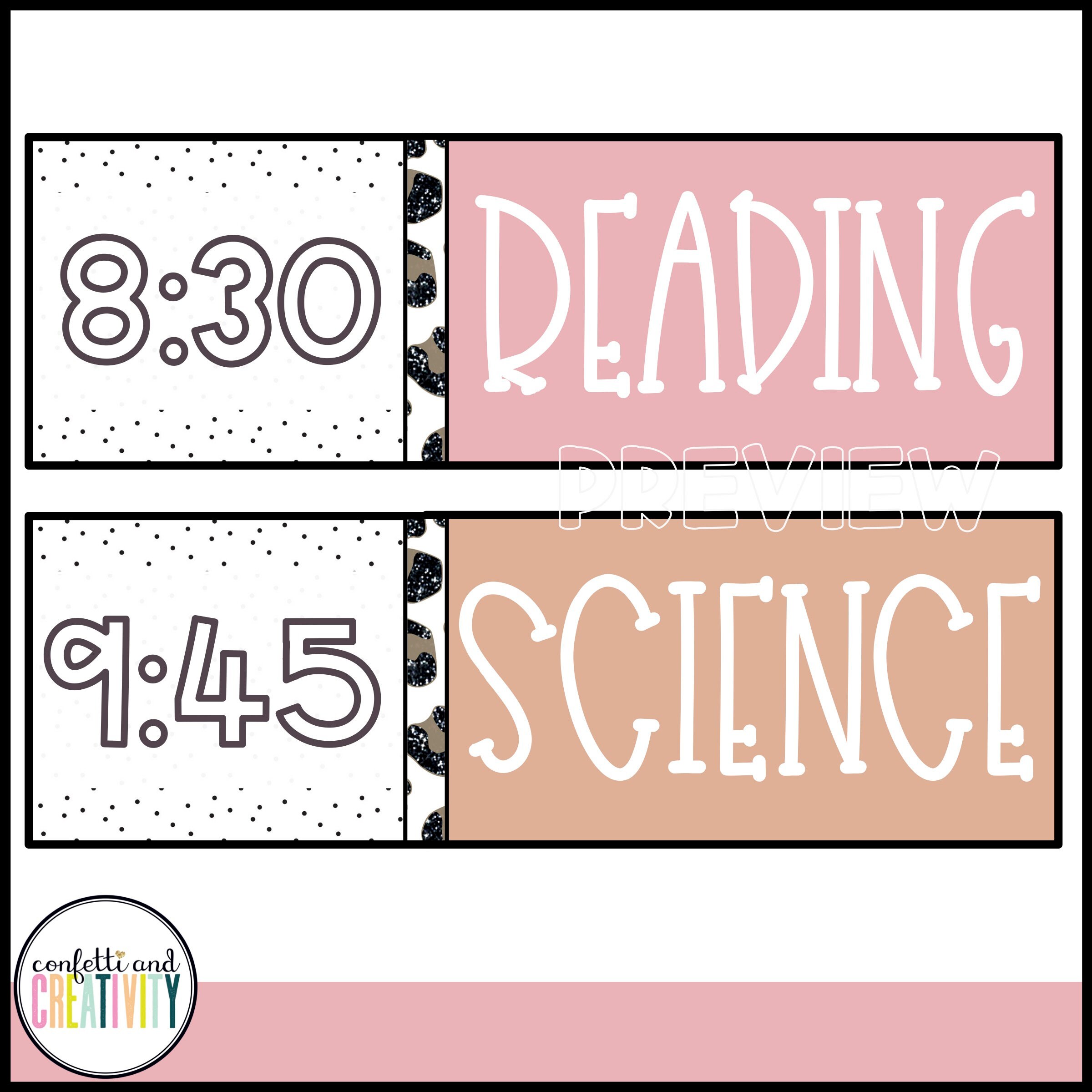 Boho Classroom Schedule Cards: Editable Neutral Decor (digital Download ...