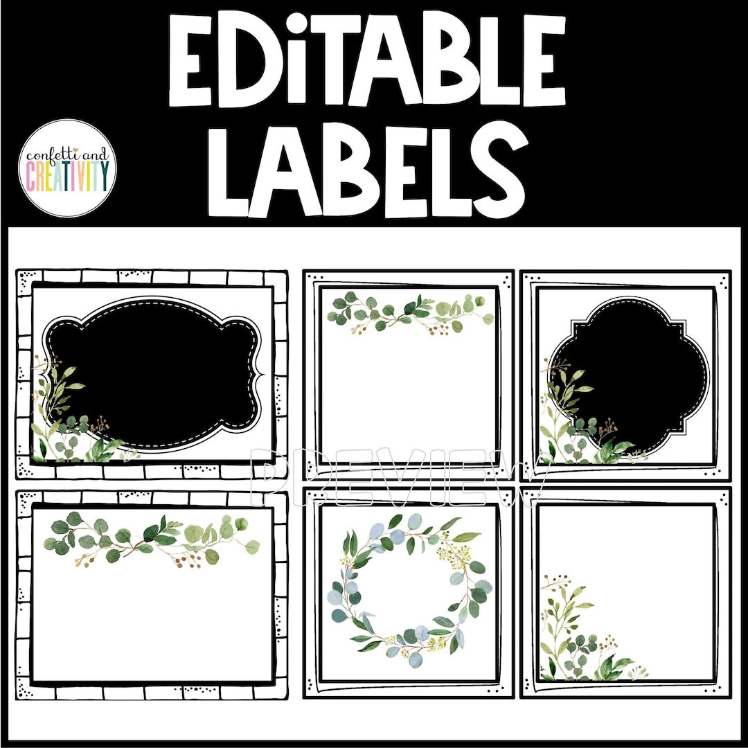 Editable Classroom Labels | Farmhouse Classroom Labels | Farmhouse ...