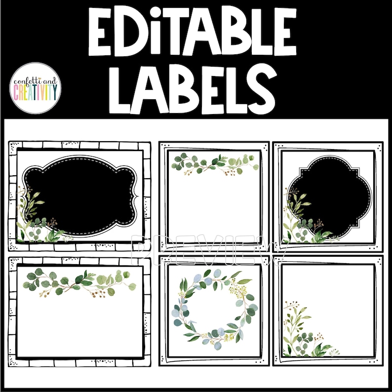 Editable Classroom Labels Farmhouse Classroom Labels - Etsy