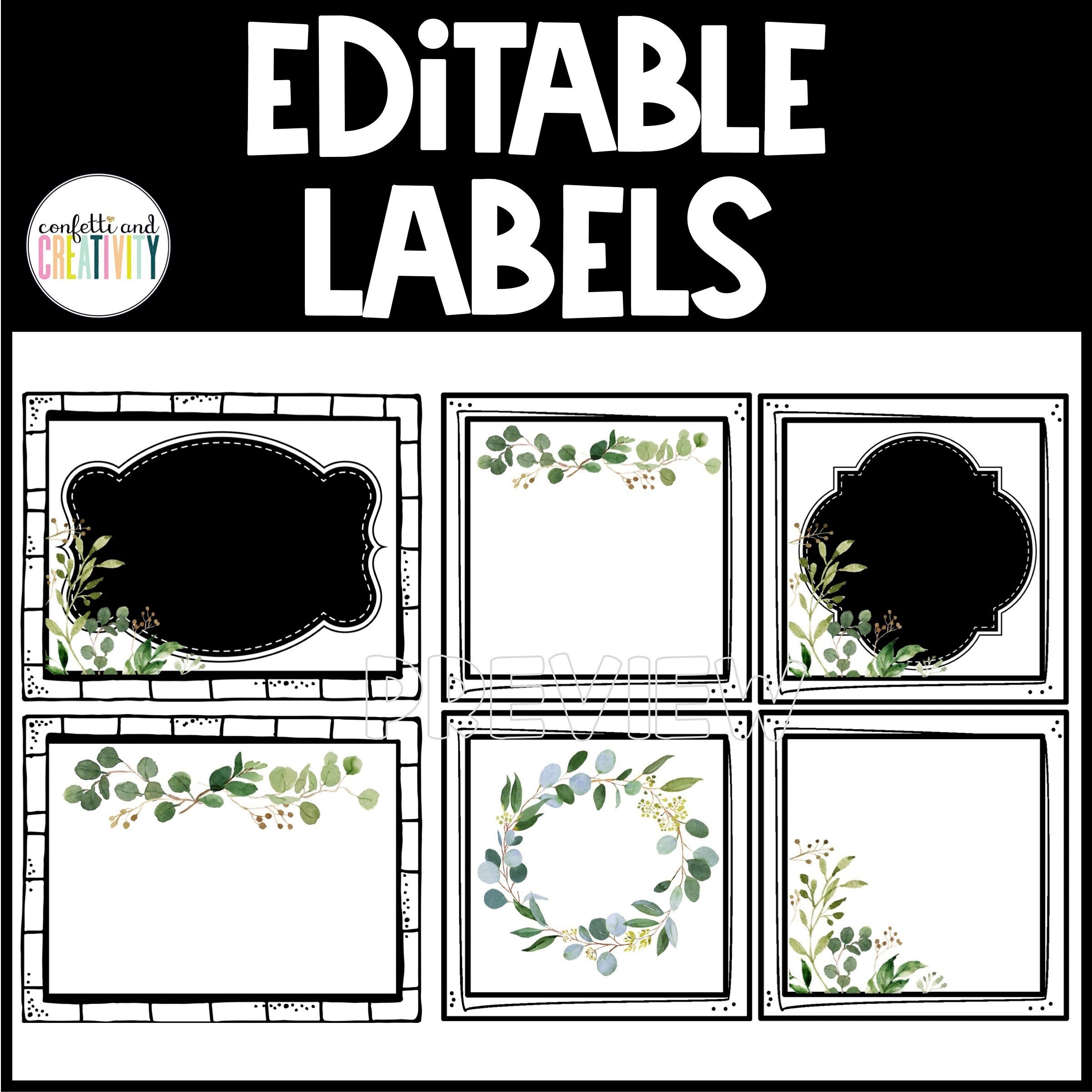 Editable Farmhouse Classroom Labels: Teacher Organization (digital ...