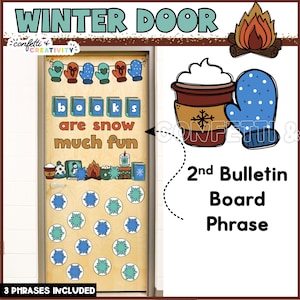 Winter Classroom Door Decor Kit | Winter Classroom Decor | January ...