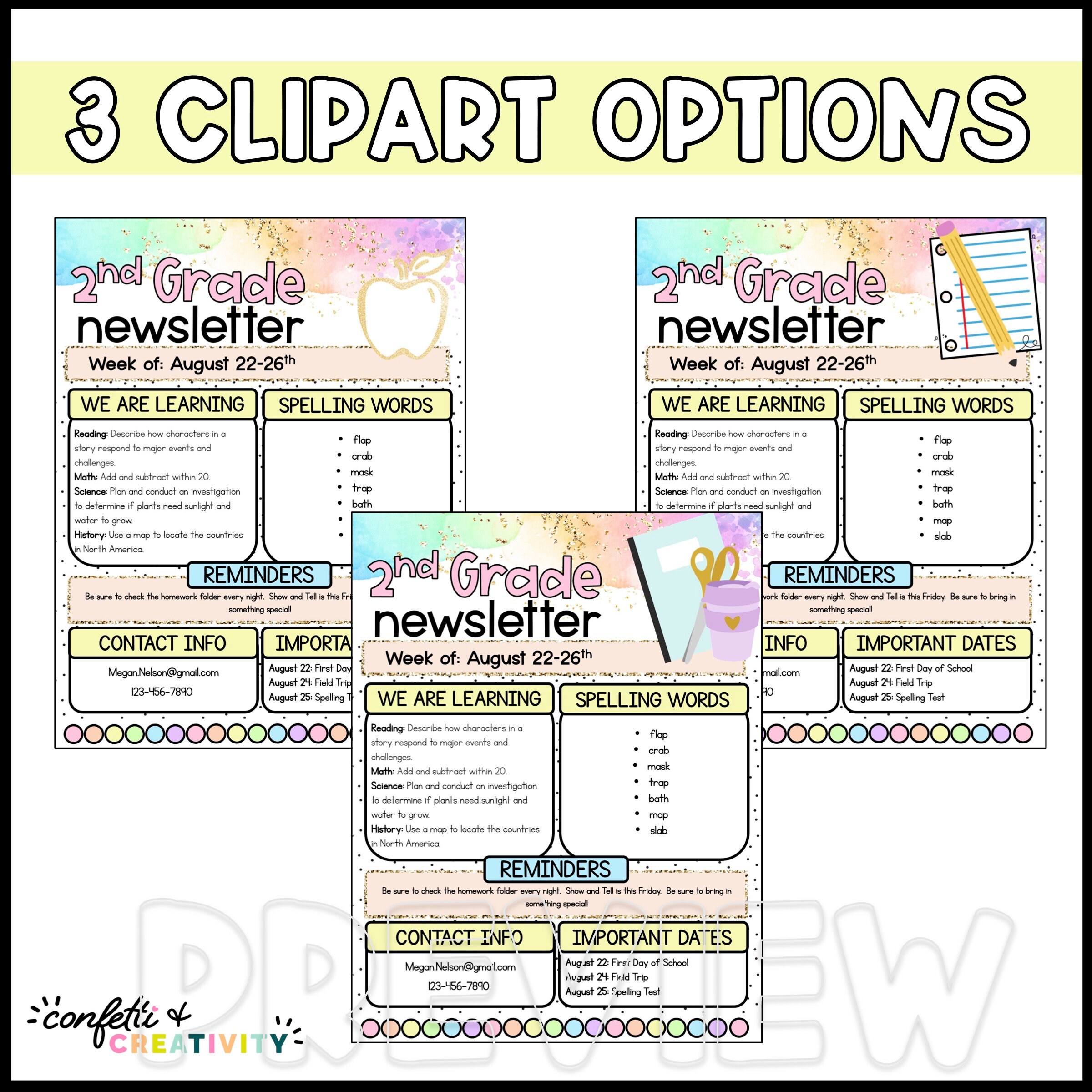Editable Pastel Classroom Newsletter Template (digital Download) - Etsy