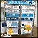 Ocean 12 Drawer Rolling Cart Labels Teacher Trolley Labels Teacher ...
