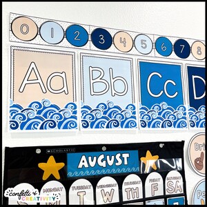 Ocean Classroom Number Line | Ocean Classroom Decor | Number Line for ...