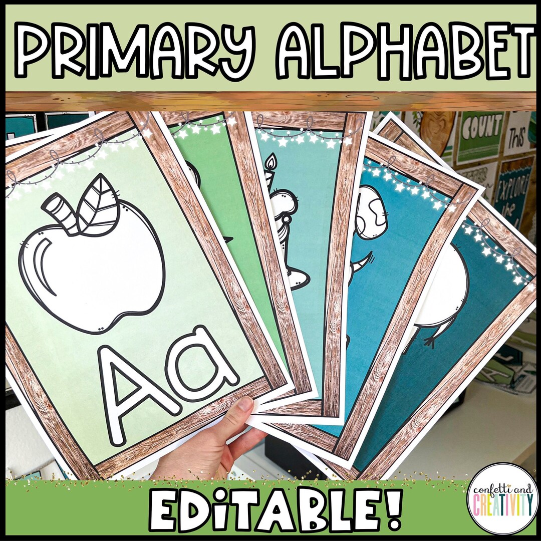 Nature Classroom Alphabet Posters | Alphabet Display | Animal Alphabet ...