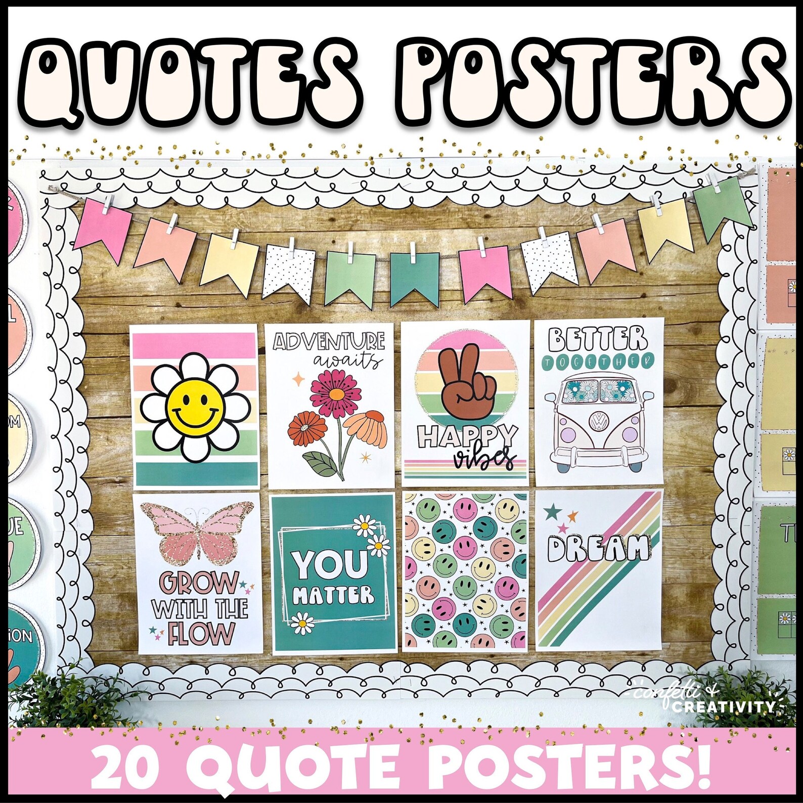 Retro Classroom Quote Posters Classroom Quotes Colorful - Etsy