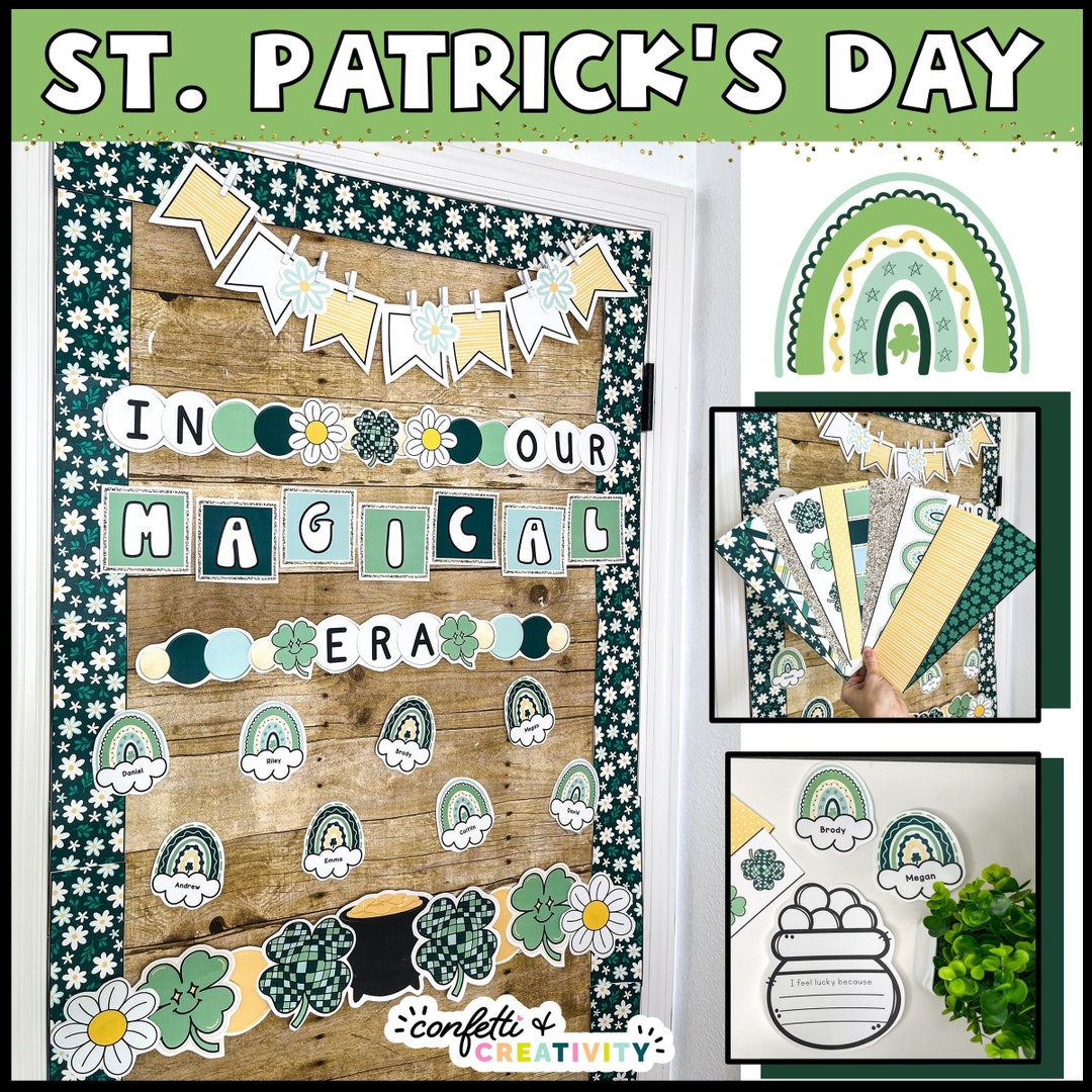 St. Patrick's Day Classroom Door Decor Kit | St. Patrick's Day ...