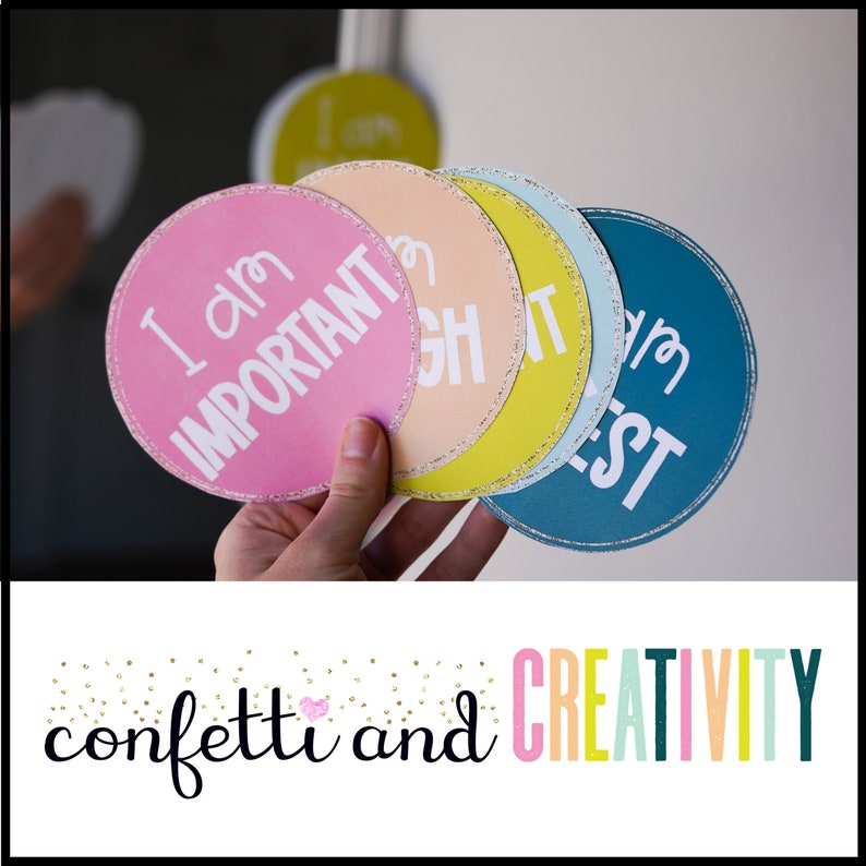 Classroom Affirmation Station: Colorful Elementary Decor (digital ...