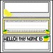 Lemon Student Desk Plates Student Name Tags Desk Name - Etsy