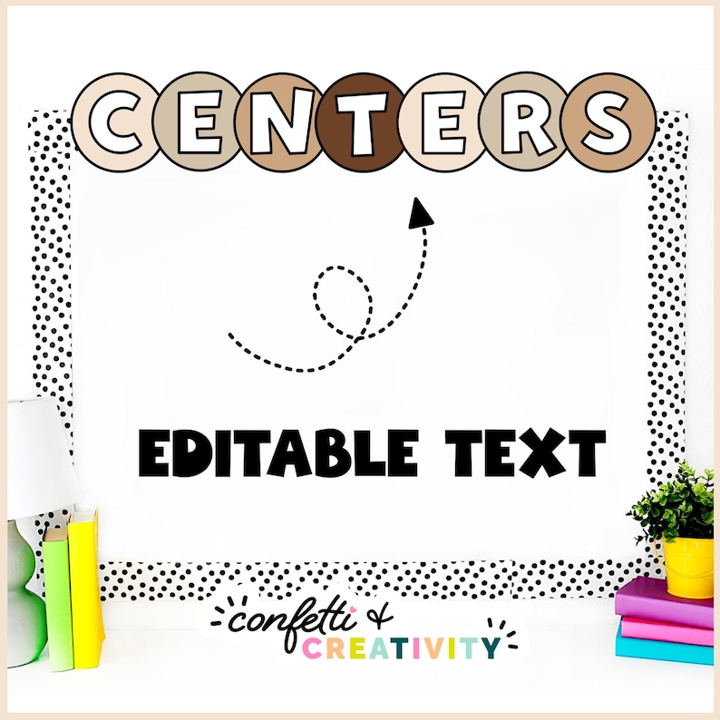 Neutral Bulletin Board Letters: Editable Classroom Decor (digital ...