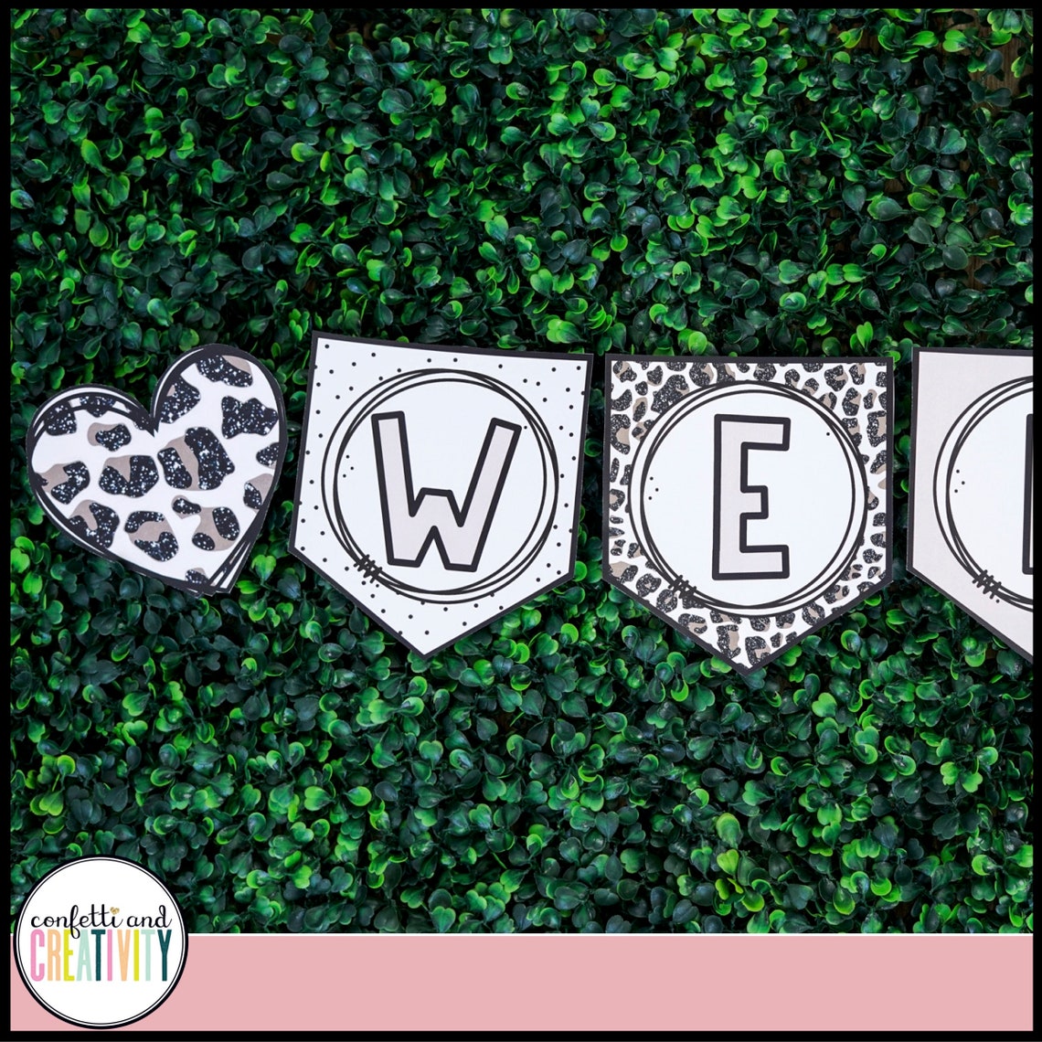 Editable Classroom Welcome Banner Boho Neutral Classroom - Etsy