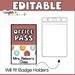PRINTABLE Classroom Hall Passes Personalized Classroom Hall Pass ...