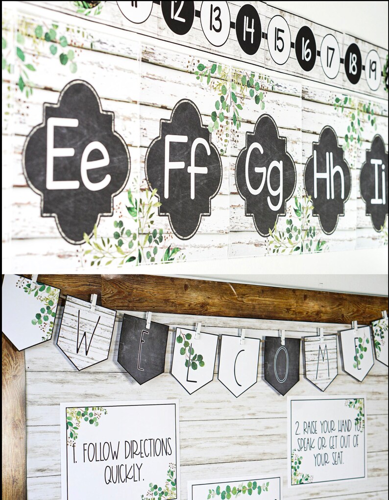 MODERN FARMHOUSE Classroom Decor Bundle Farmhouse Classroom - Etsy