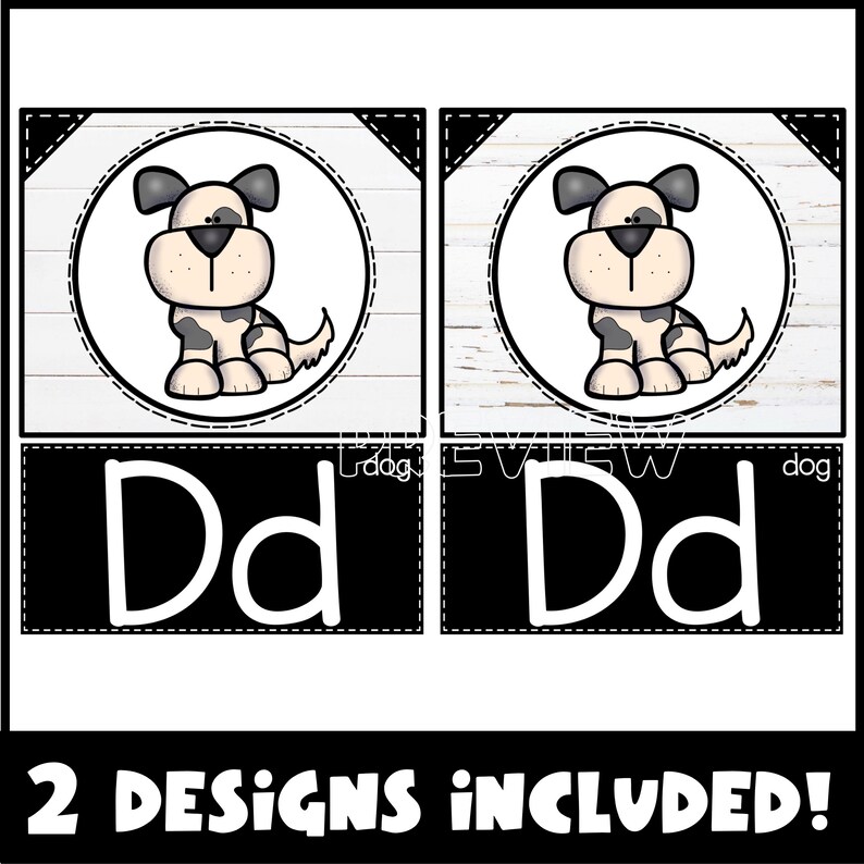 Farmhouse Classroom Alphabet Posters Alphabet Display - Etsy