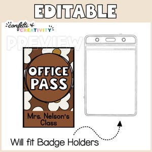 PRINTABLE Classroom Hall Passes Personalized Classroom Hall Pass ...
