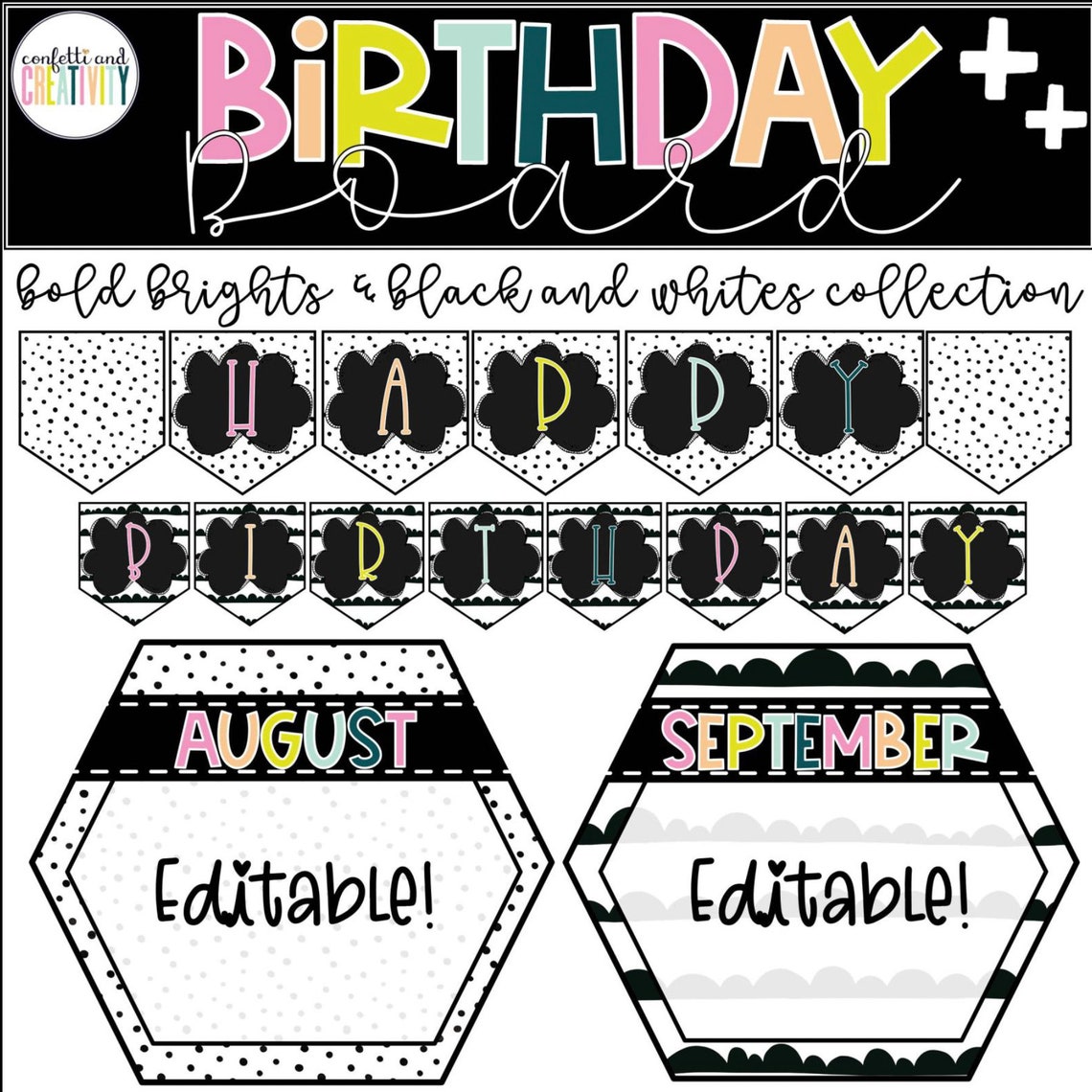 Bright Classroom Decor Bundle Bright Classroom Theme - Etsy