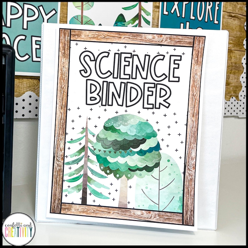 Teacher Binder Covers and Spines Nature Binder Covers - Etsy