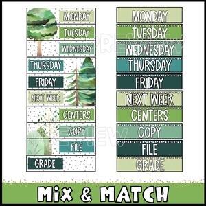 10 Drawer Cart Labels for the Classroom | Nature Classroom Decor ...