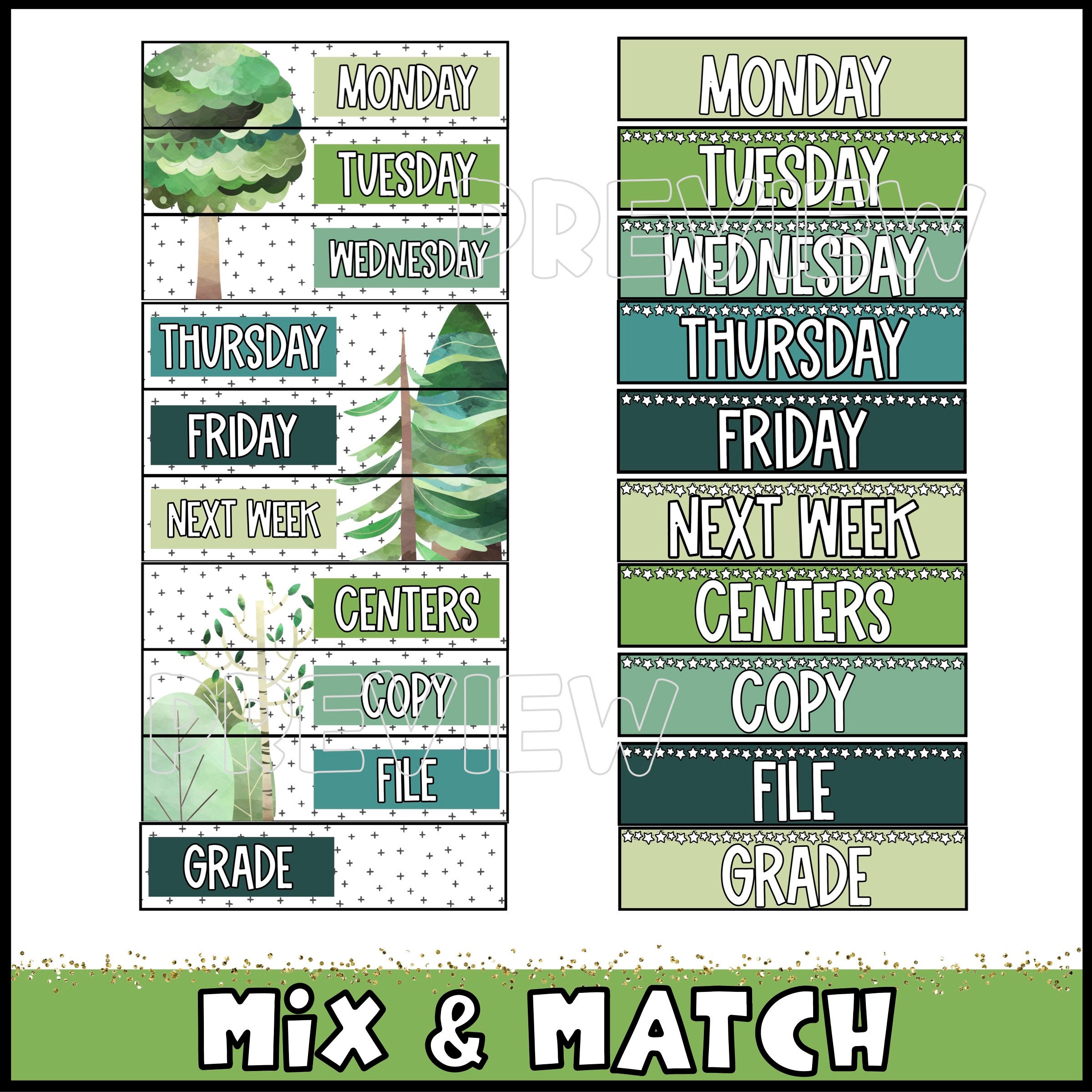 Nature Classroom Decor: 10 Drawer Cart Labels (digital Download) - Etsy