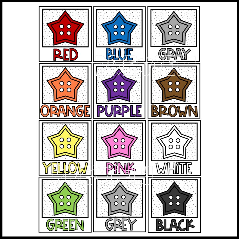 Nature Color Posters for the Classroom Primary Classroom - Etsy