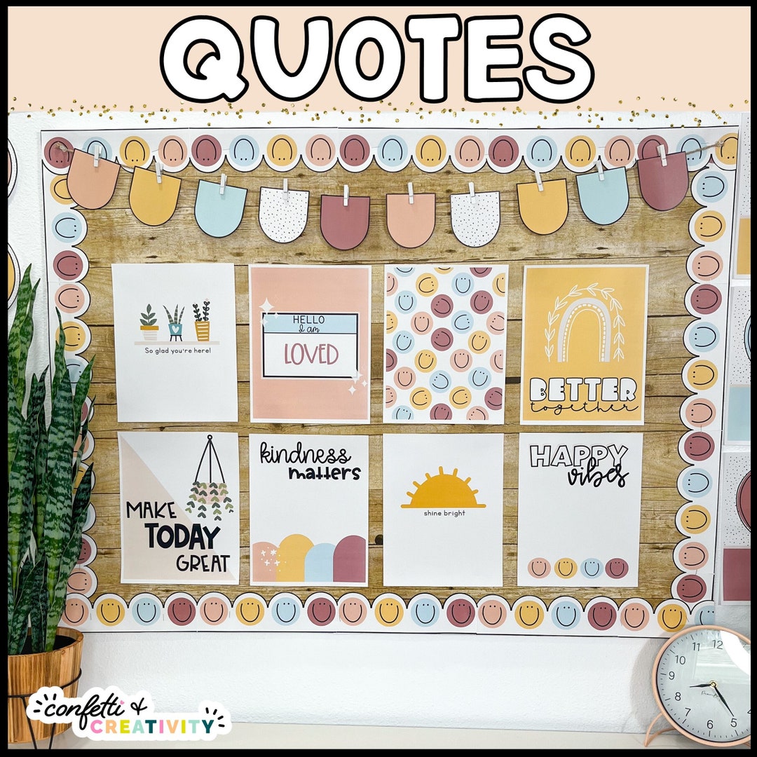 Neutral Classroom Quote Posters | Classroom Quotes | Neutral Classroom ...