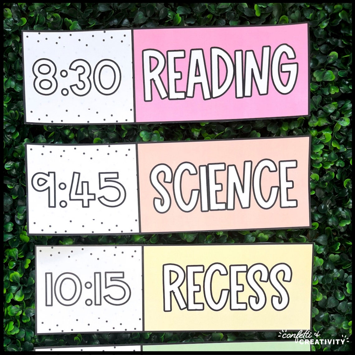 Retro Classroom Schedule Editable Classroom Schedule Retro - Etsy