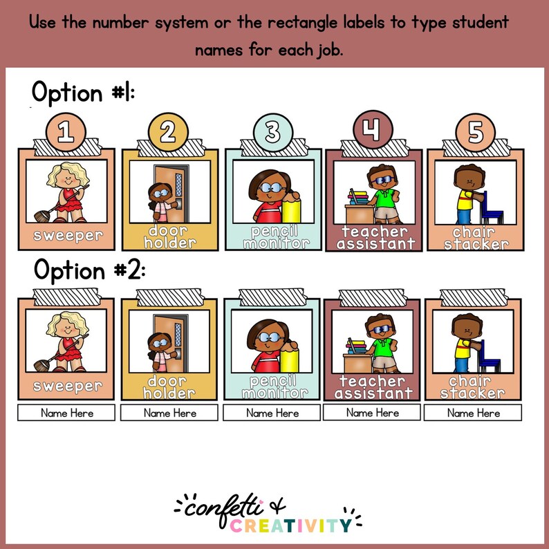Neutral Classroom Job Chart: Modern Elementary Decor, Editable (digital ...