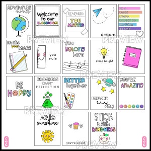 Bright Classroom Quote Posters | Classroom Quotes | Bright Classroom ...