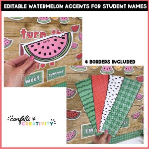 Watermelon Summer Classroom Door Decor Kit (digital Download) - Etsy