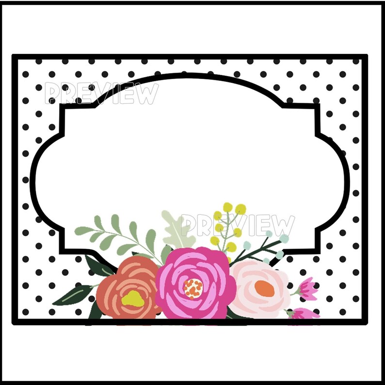 Editable Classroom Labels Floral Farmhouse Classroom Labels - Etsy