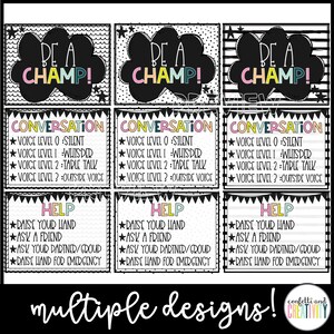 Printable CHAMPS Classroom Posters: Elementary Management ...