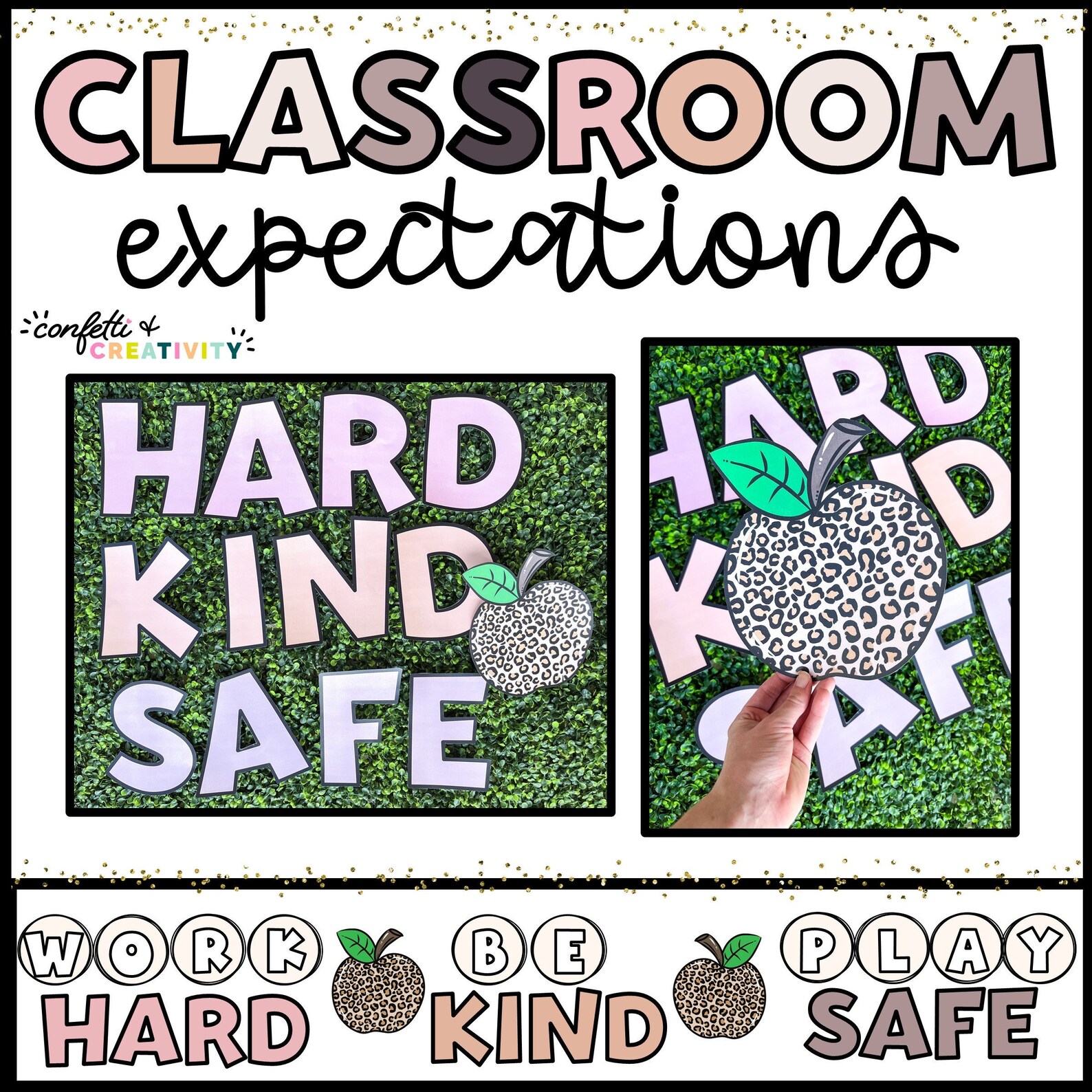 Classroom Expectations Classroom Rules work Hard Be - Etsy