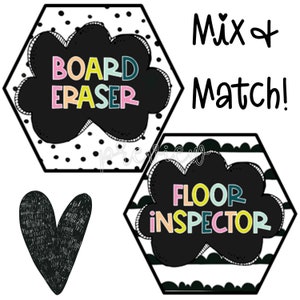 Bold Brights Classroom Jobs Display | Editable Classroom Jobs ...