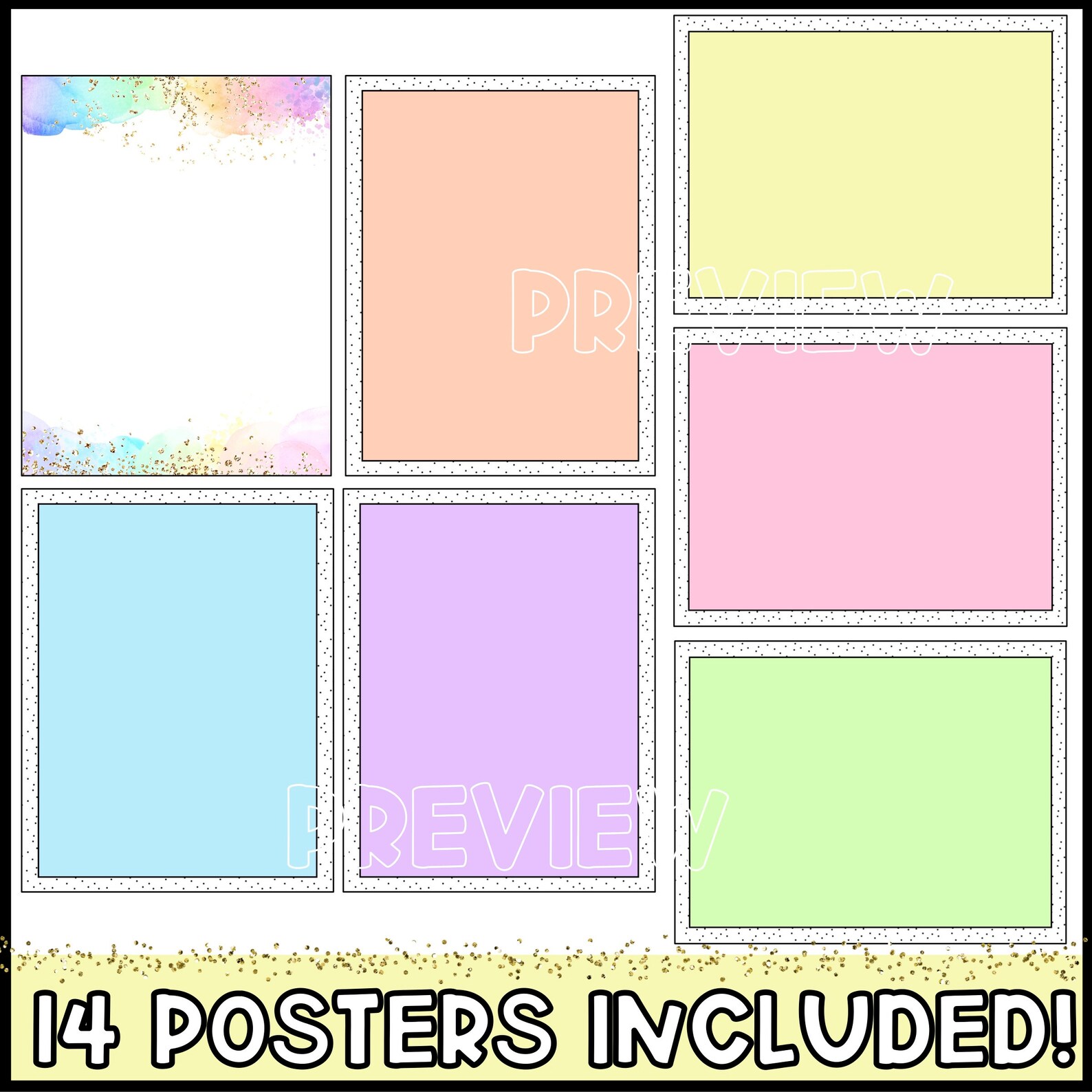 Editable Classroom Posters Pastel Classroom Decor - Etsy