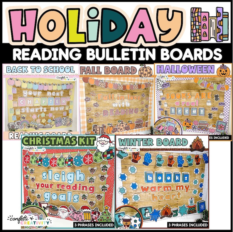 Holiday Classroom Bulletin Board Decor Bundle (digital Download) - Etsy
