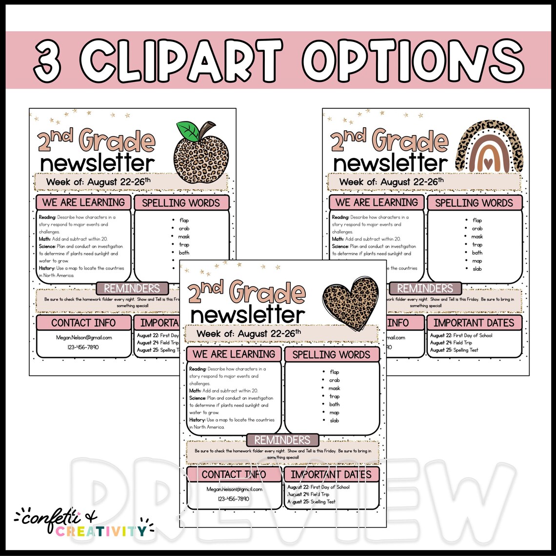 Editable Boho Classroom Newsletter Teacher Template (digital Download ...